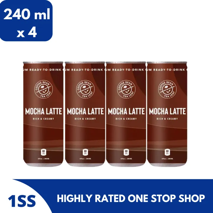 The Coffee Bean & Tea Leaf® Mocha Latte 240ml set of 4 (Exp Oct 14 ...