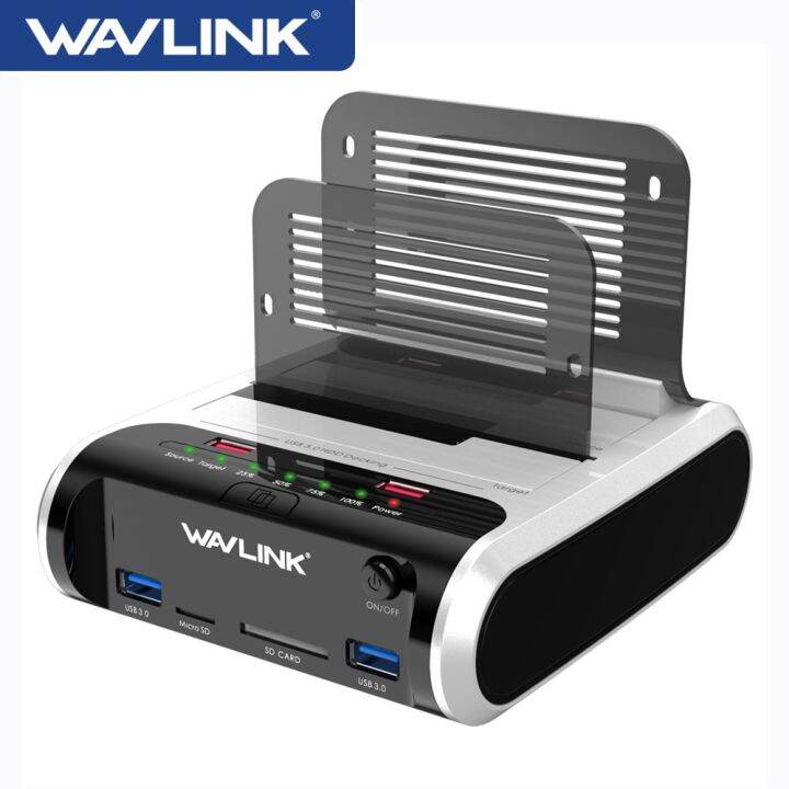 Wavlink Dual Bay USB 3.0 ไปยัง SATA Hard Drive Enclosure SATA HDD ...