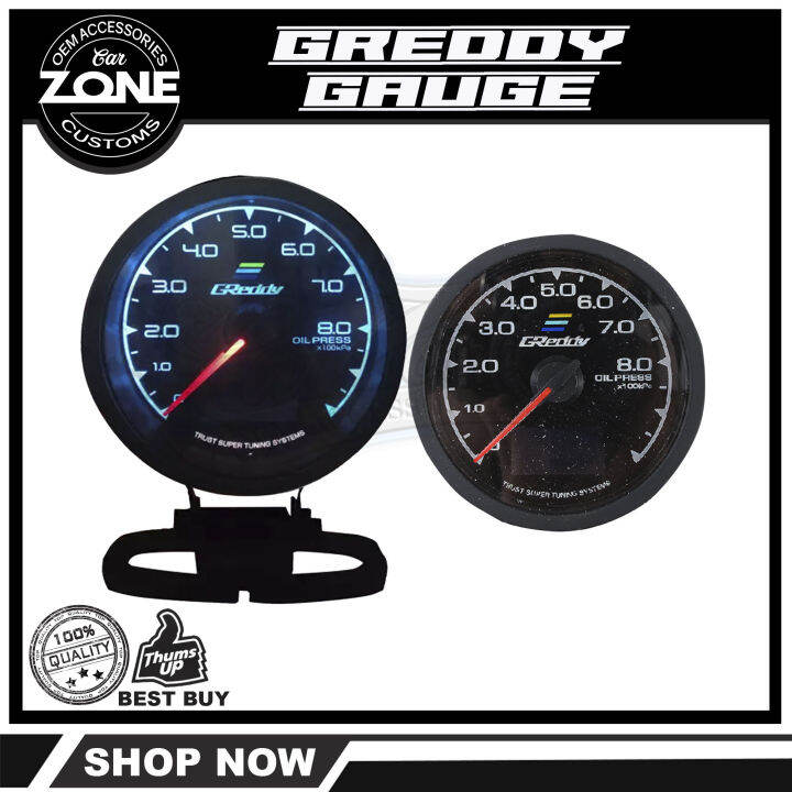 Greddy Multi D/A Gauge for Oil Pressure (with LCD Display) Universal ...