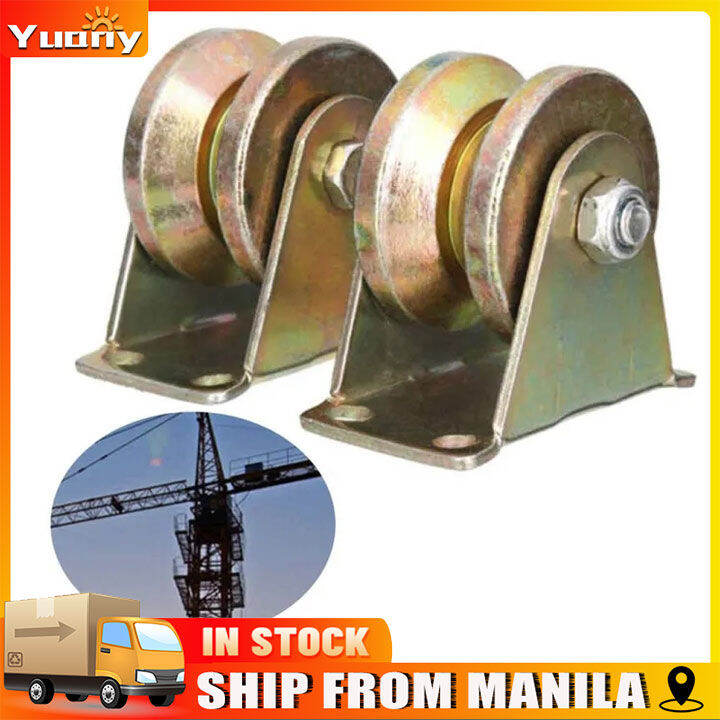 【Local delivery】 Heavy Duty Pulley/ Gate Roller 2inch wheel diameter ...