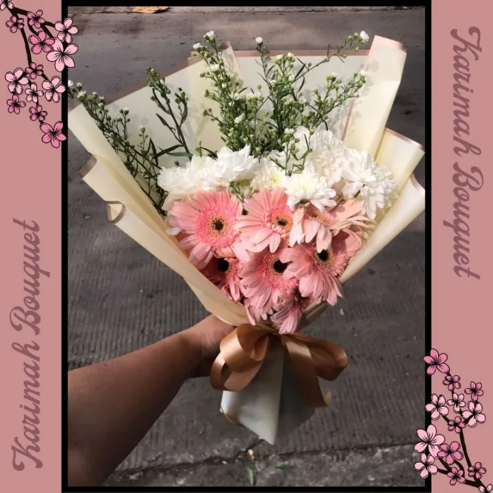 SEHARI JADI! Buket Bunga Wisuda Bandung Flower Hand Bouquet Asli Segar ...