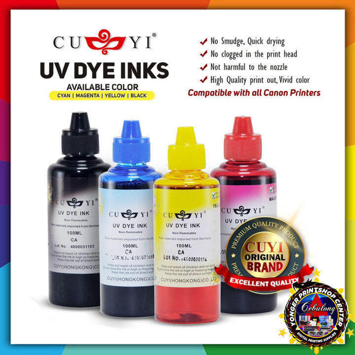 4Bottles Cuyi Dye Ink 100ml (CMYK) - CEBULONG YONGER | Lazada PH