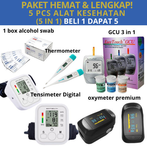 PAKET HEMAT! ALAT KESEHATAN LENGKAP- TERMOMETER / EASY TOUCH ALAT EASY ...