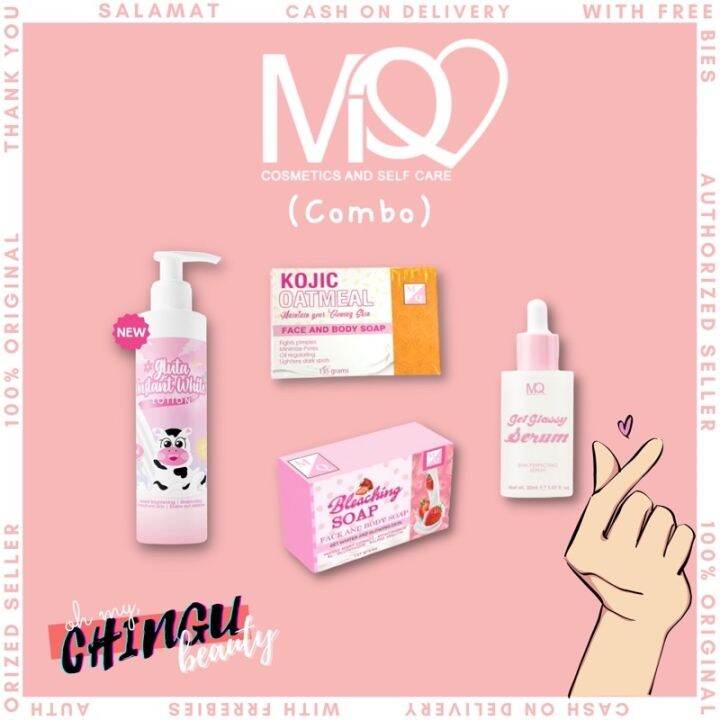 BLEACHING SOAP KOJIC OATMEAL SOAP GET GLASSY SERUM AND LOTION BY MQ ...