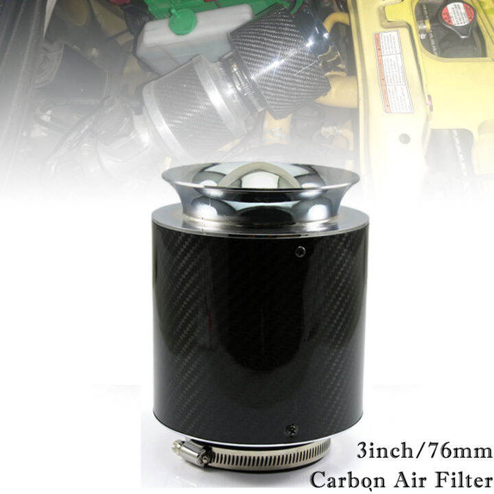 Universal 3Inch / 76mm Air Filter Supercharger Hood Air Intake Kit High ...