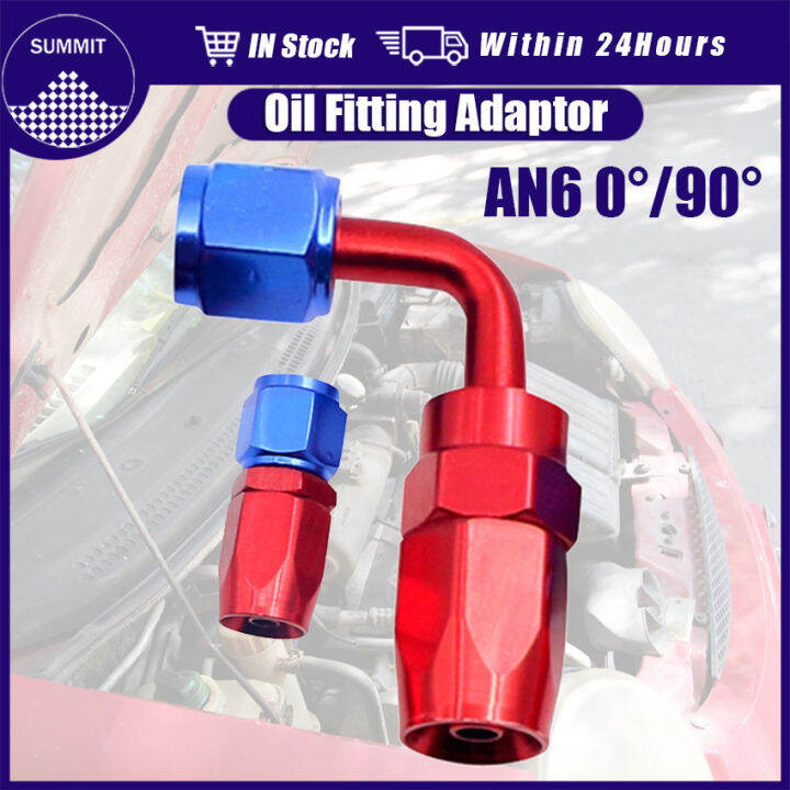 0/90 Degree AN6 Racing Oil Hose End Swivel Male Female Adapter ...
