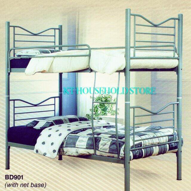 KT WARE 3V Heavy duty double decker bed. Katil 2 tingkat hostel bed ...
