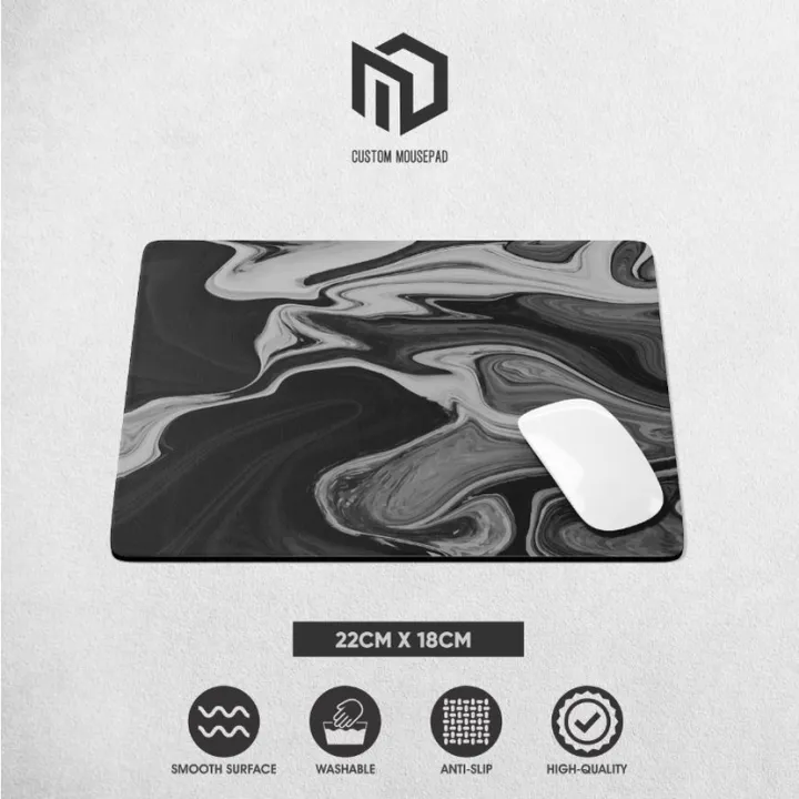 MD Custom Mousepad Marble 001 Small Square Mousepad Custom Deskmat ...