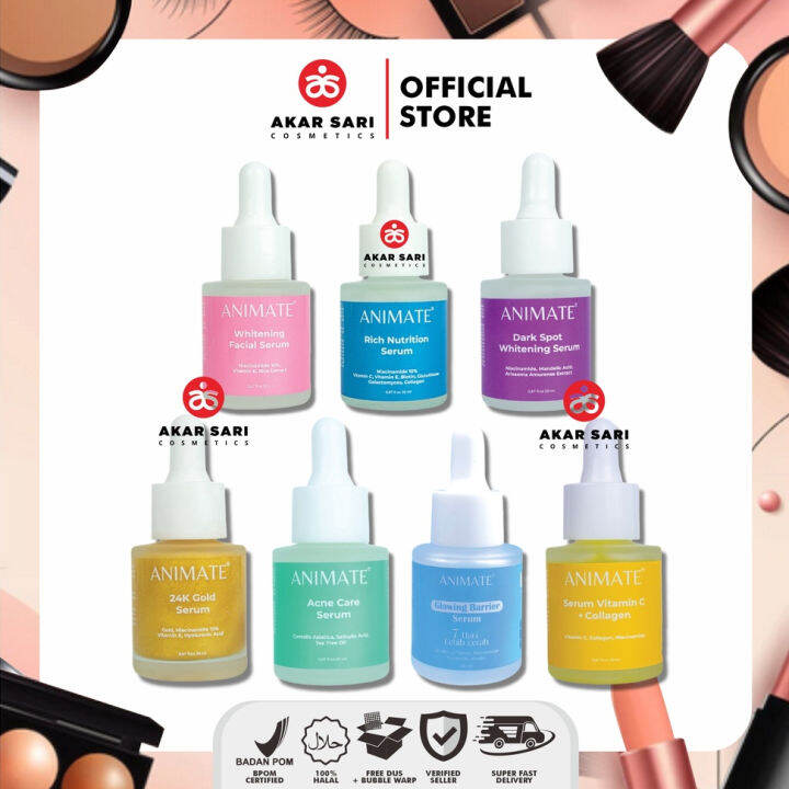 ANIMATE SERUM - Whitening | Dark Spot | Acne Care | 24k Gold | Rich ...