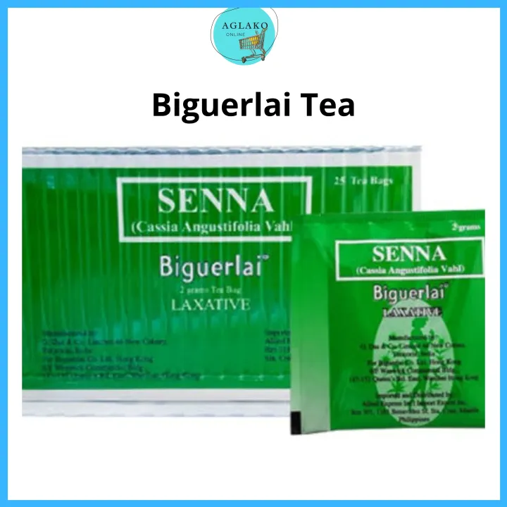 3 pcs Biguerlai Tea (2 grams each)Tea Bag Senna Leaves Laxative ...