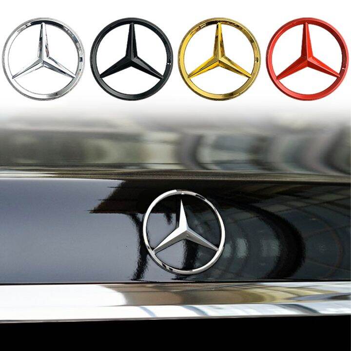 Mercedes-Benz Metal Emblems Sticker Car Rear Trunk Modification Logo ...