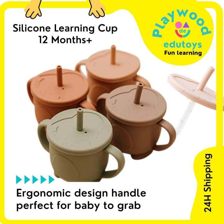 Baby Silicone Learning Cups Baby Feeding Cups Drinkware silicone Sippy ...