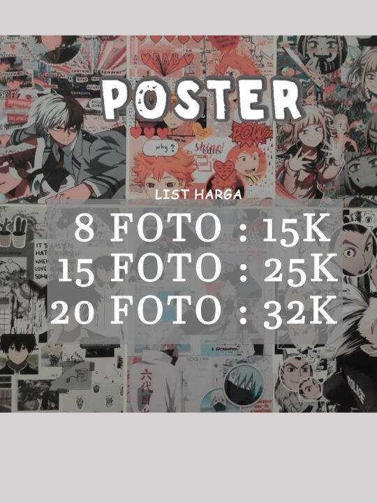 poster anime aesthetic | poster dinding paper A5 / hiasan dinding ...