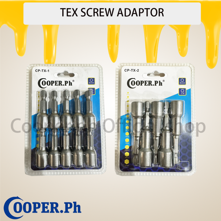 Cooper.ph Tex Screw adaptor magnetic Stainless text Screw adaptor ...