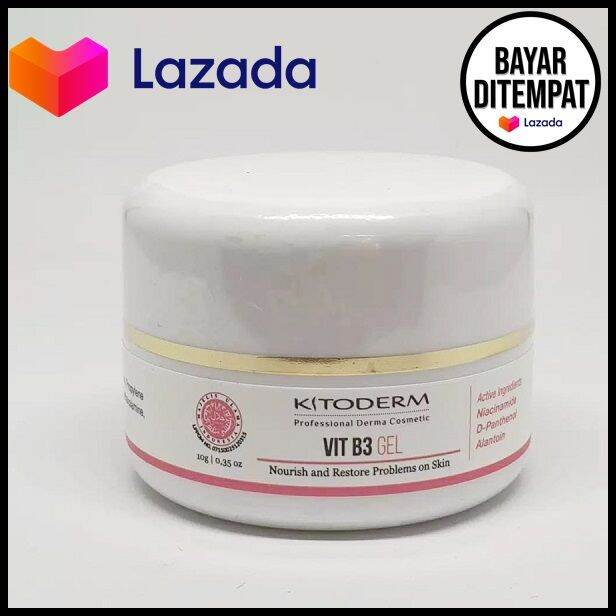 Kitoderm Vit B3 Gel- gel Pencerah Wajah Berminyak Berjerawat | Lazada ...