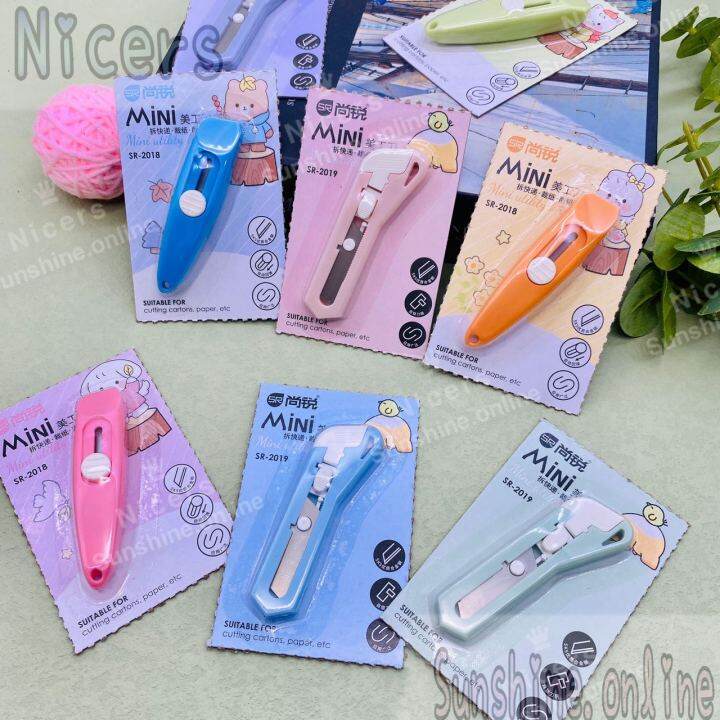 Mini Utility Knives Letter Opener Touch Knife with Key Chain Hole ...