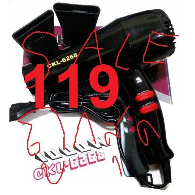 ฮิตสุด ไดร์เป่าผม 1200W CKL 6268 ปรับความร้อน&แรงลมได้ ไดร์ ไดร เป่าผม ไดเป่าผม ไดรเป่าผม ...