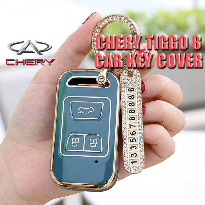For Chery Car Key TPU Car Key Case Cover For Tiggo 8 Arrizo Style Chery ...