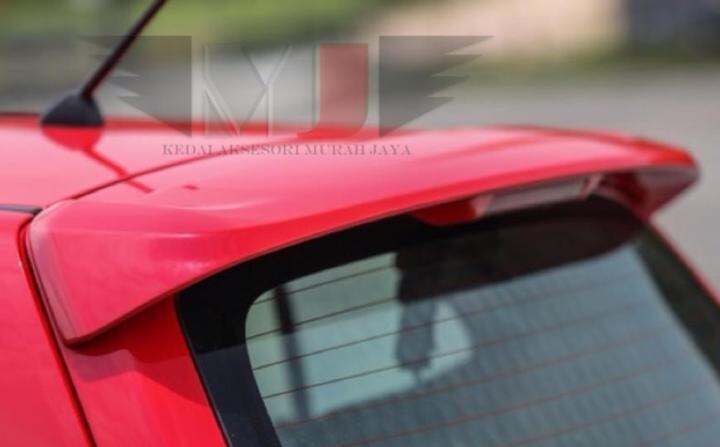 Perodua Axia ABS Spoiler With Brake Light (Lava Red) GOOD | Lazada
