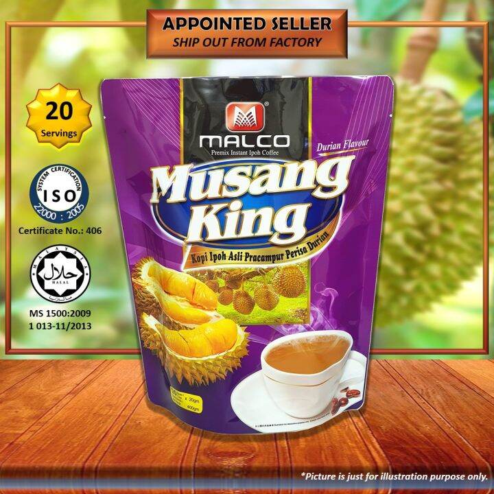 Musang King Durian Flavored Coffee | Serbuk Pracampuran Kopi Perisa ...