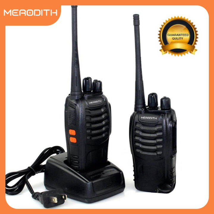 HT HandyTalky 888S Walkie talkie Komunikasi UHF Walky Talky Radio 2PCs ...