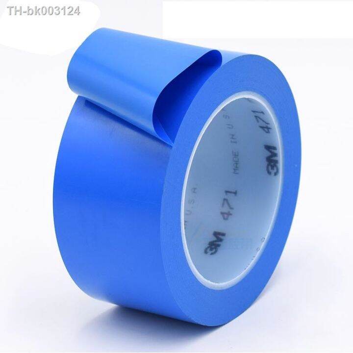 ₪ 3M 471 Identified Tape Blue PVC 766 Single Side Adhesive Warehouse 5S Positioning Mark No ...