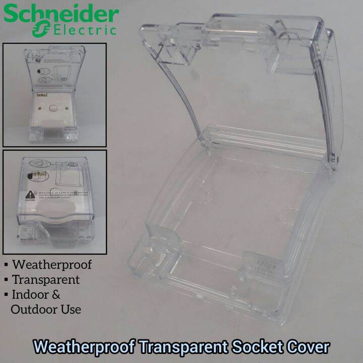Schneider Heavy Duty Weatherproof Thick Cover Transparent Single One ...