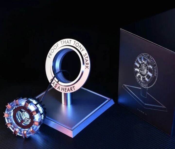 1:1 Tony Stark Iron Heart Arc Reactor USB LED Light Arc Action รุ่น ...
