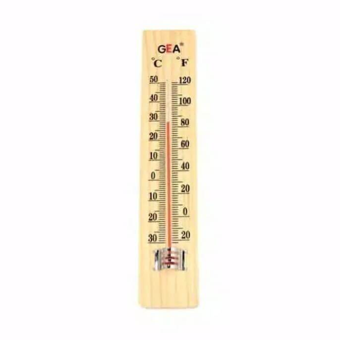 Thermometer kayu GEA Termometer ruangan kayu Termometer dinding kayu ...