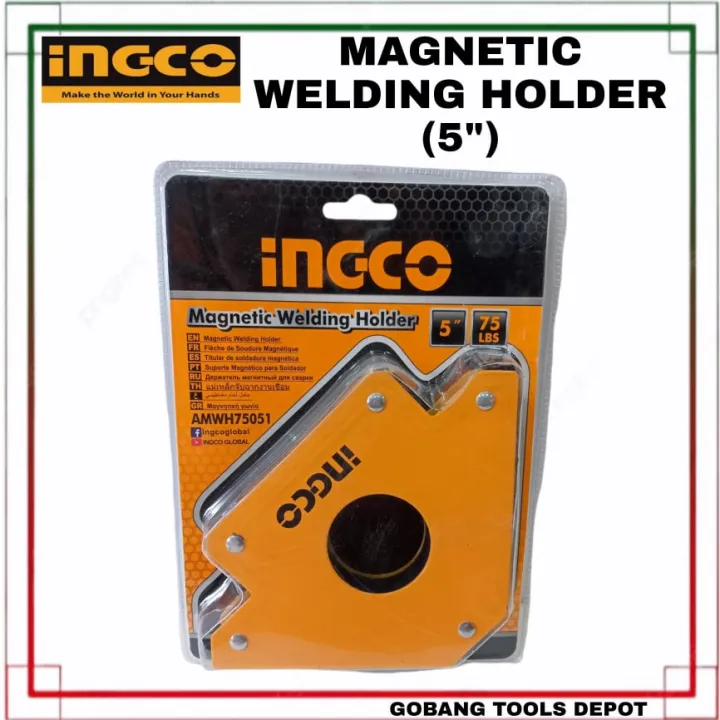INGCO Steel Magnet Magnetic Welding Holder 75lbs 5” AMWH75051 | Lazada PH
