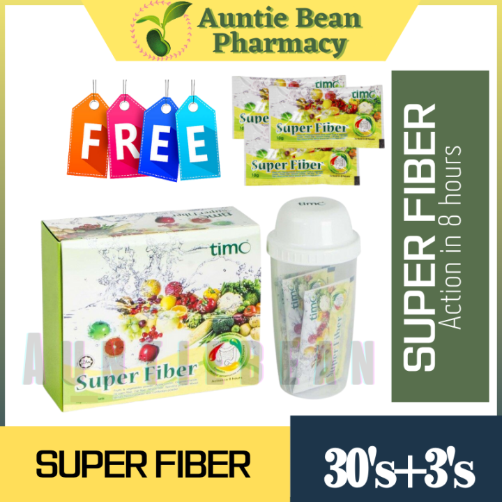 Timo Super Fiber 10g x 30 sachets + 3 sachets FOC shaker | Lazada