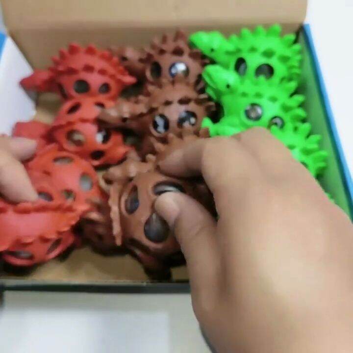 ระบายความดันนิ่มรูปไดโนเสาร์ประดับลูกปัด Tpr Bead ของเล่นหากินตุ๊กตาของ ...