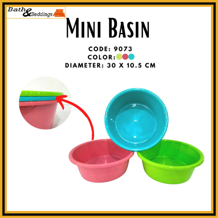 Colored Mini Basin/ Small Palanggana/Palanggana/ Round basin/ Multi-purpose basin/ bilog na ...