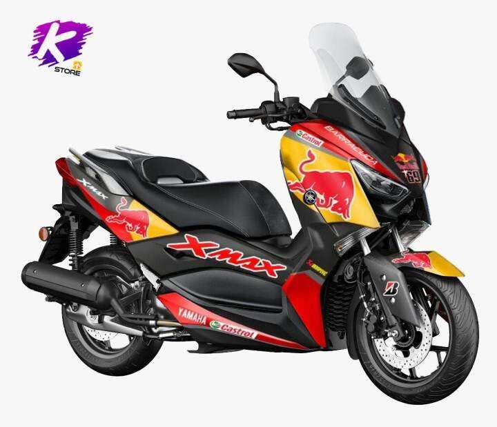 XMAX DECALS STIKER MOTOR FULL BODY REDBULL chsticker | Lazada Indonesia