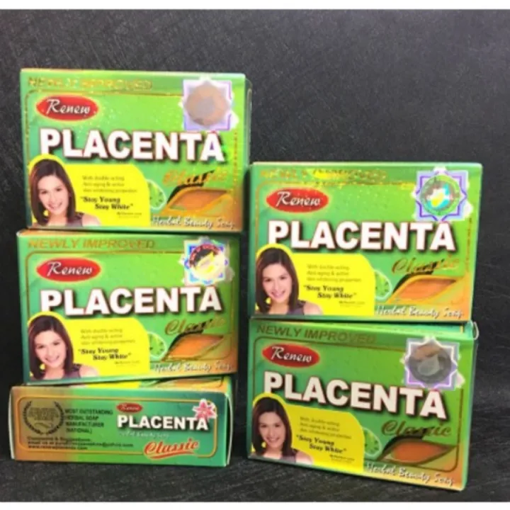 Renew Placenta Classic Papaya Newly Improved Herbal Beauty Soap 135g ...