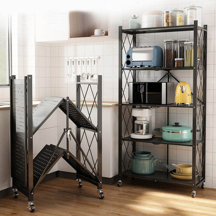 HOVELSHOP Rak Dapur Lipat Multifungsi Multi Layer Kitchen Rack Tanpa ...