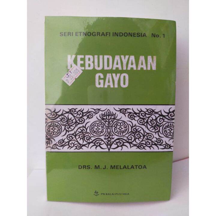 Seri Etnografi Indonesia 1 Kebudayaan Gayo - Melalatoa | Lazada Indonesia