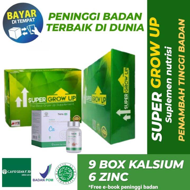 Peninggi Badan Terbaik Di Dunia Super Grow UP Original 2 - 15 cm Paket ...