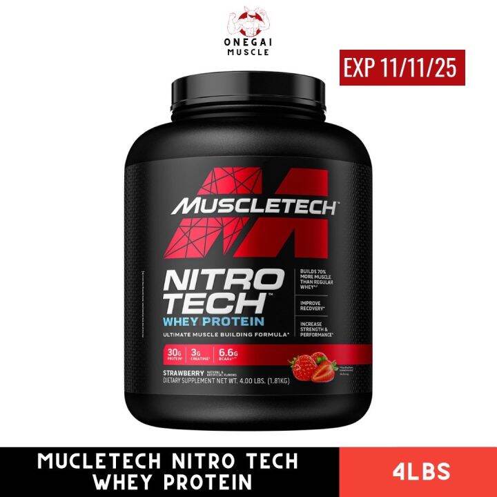 MUSCLETECH NITRO-TECH WHEY PROTEIN 4.00lbs/1.81kg | Lazada.co.th