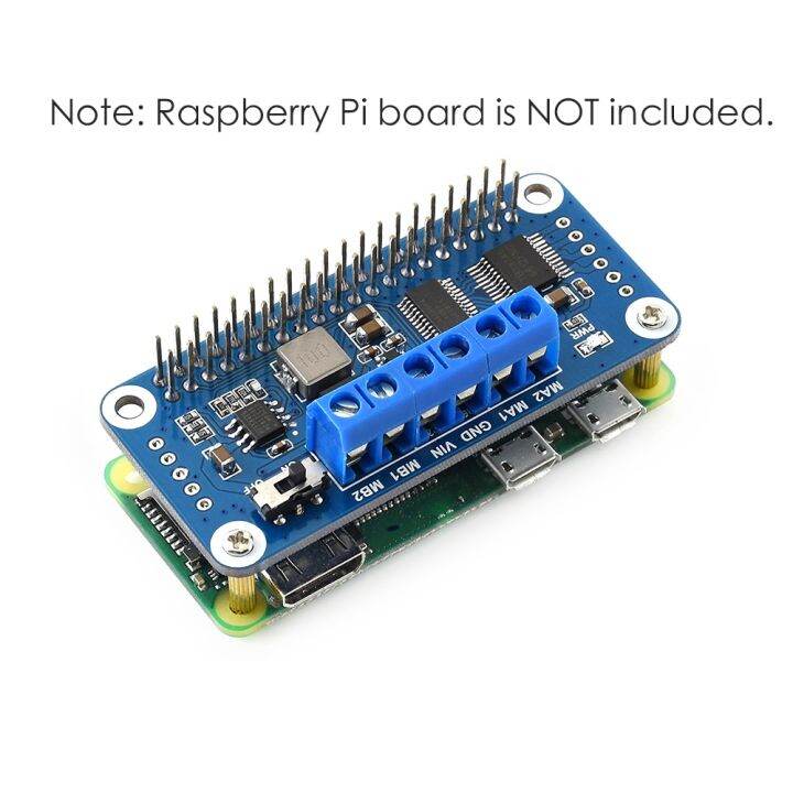 2-Channel PWM DC Motor Driver Module Expansion Board Shield HAT for RPI ...