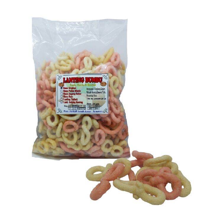 LANTING SNACK KLANTING MERAH PUTIH GURIH RENYAH RASA ORIGINAL 250 GRAM ...