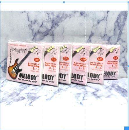 Senar Gitar Melody Strings String No 1 2 3 4 5 6 Eceran 1 Pcs | Lazada ...