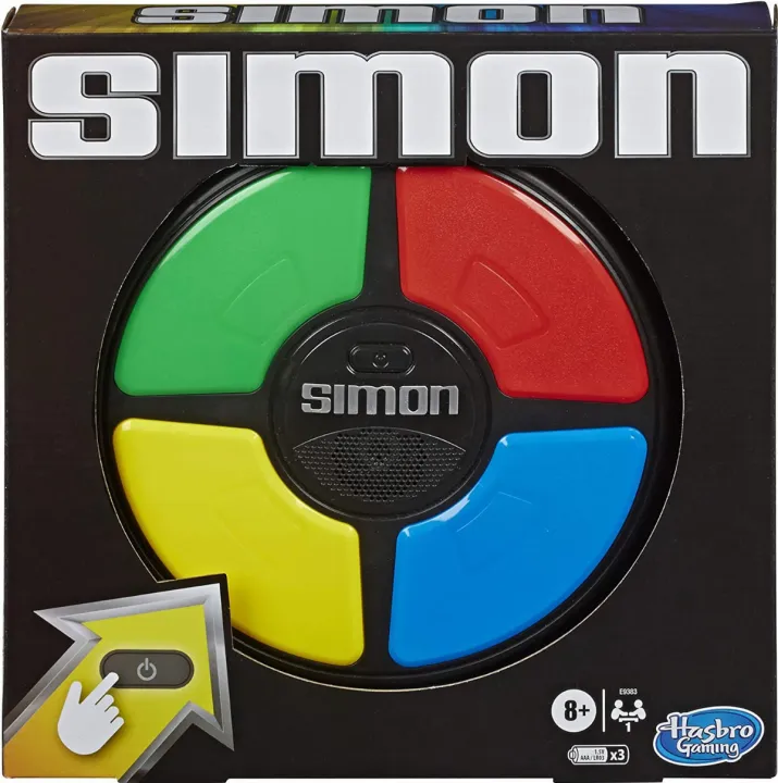 Hasbro Gaming Simon Handheld Electronic Memory Game With Lights and ...