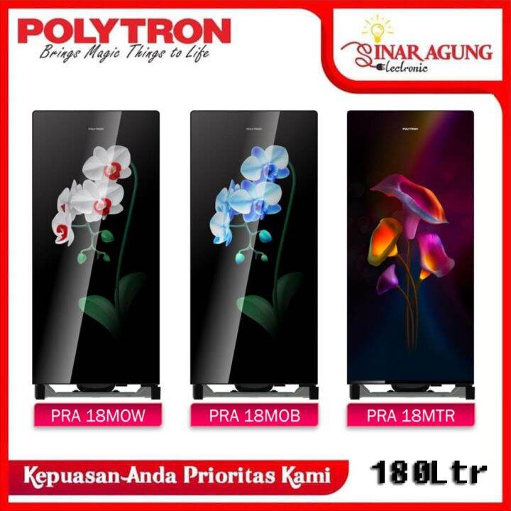 POLYTRON KULKAS 1 PINTU 180L PRA-18 PRA18 MO / MT SERIES - 100% ORI ...