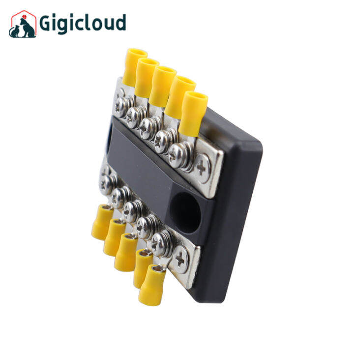 Dualbus 100A Bus Bars 5 Circuit 10 Terminals Power Distribution Block ...