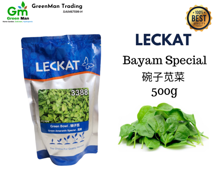 500gm Seed of Sayur Bayam/ Biji Bernih Amaranth Vegetable 苋菜 | Lazada