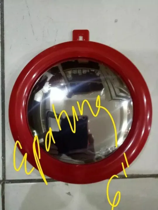 kaca cembung cermin fengshui - ukuran 6 inch - merah | Lazada Indonesia