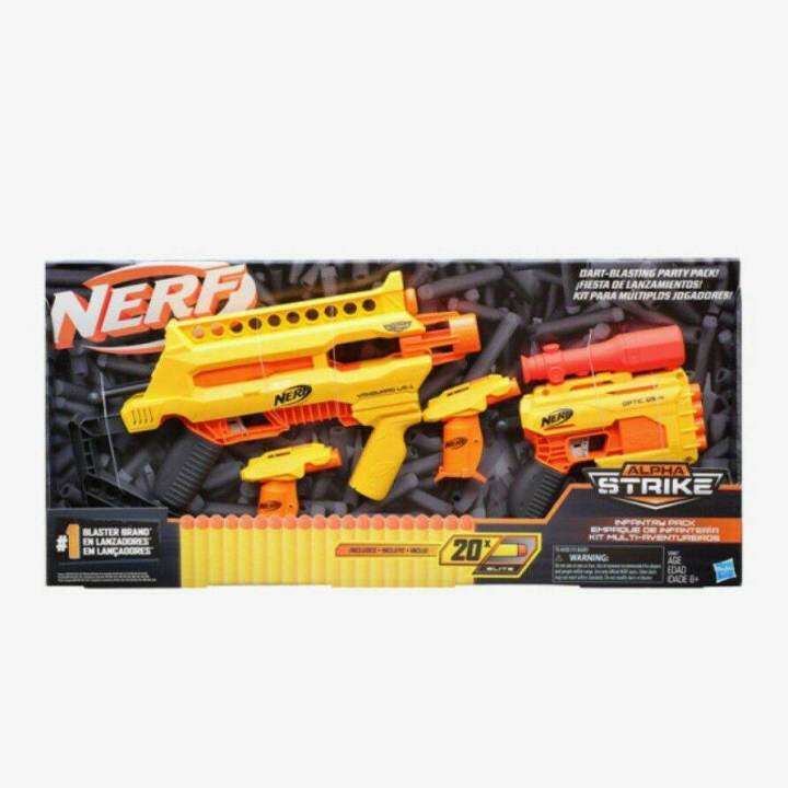 Nerf Alpha Strike INFANTRY PACK isi 4 Vanguard Optic Stinger 20 Darts ...
