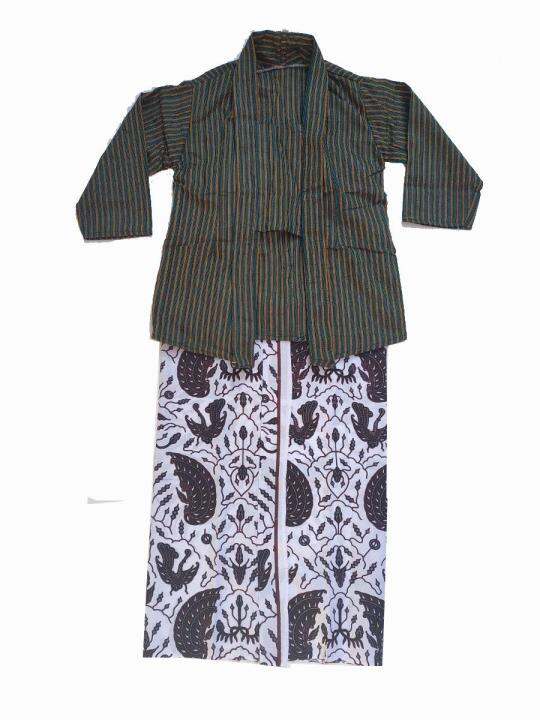 Setelan Kebaya Lurik Anak Perempuan / Baju Lurik Anak Perempuan Atasan ...