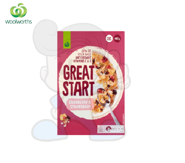 Woolworths Great Start Cereal Cranberry & Strawberry 400g | Lazada PH